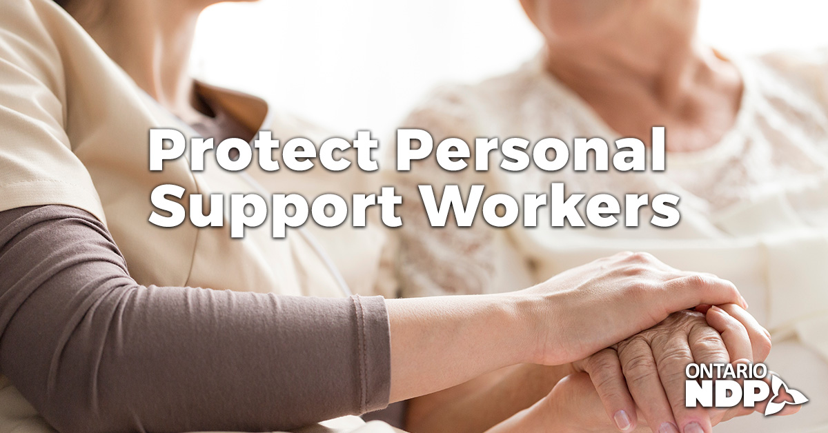 Protect Personal Support Workers « Ontario NDP