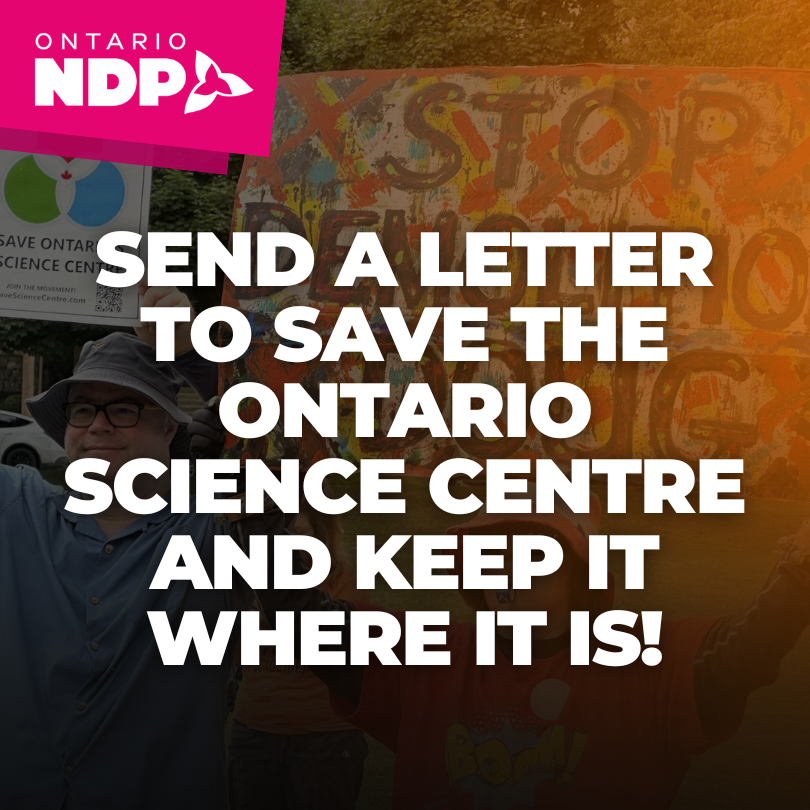 Save the Ontario Science Centre « Ontario NDP