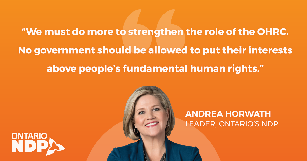 NDP bill will strengthen the independence of the Ontario Human Rights ...