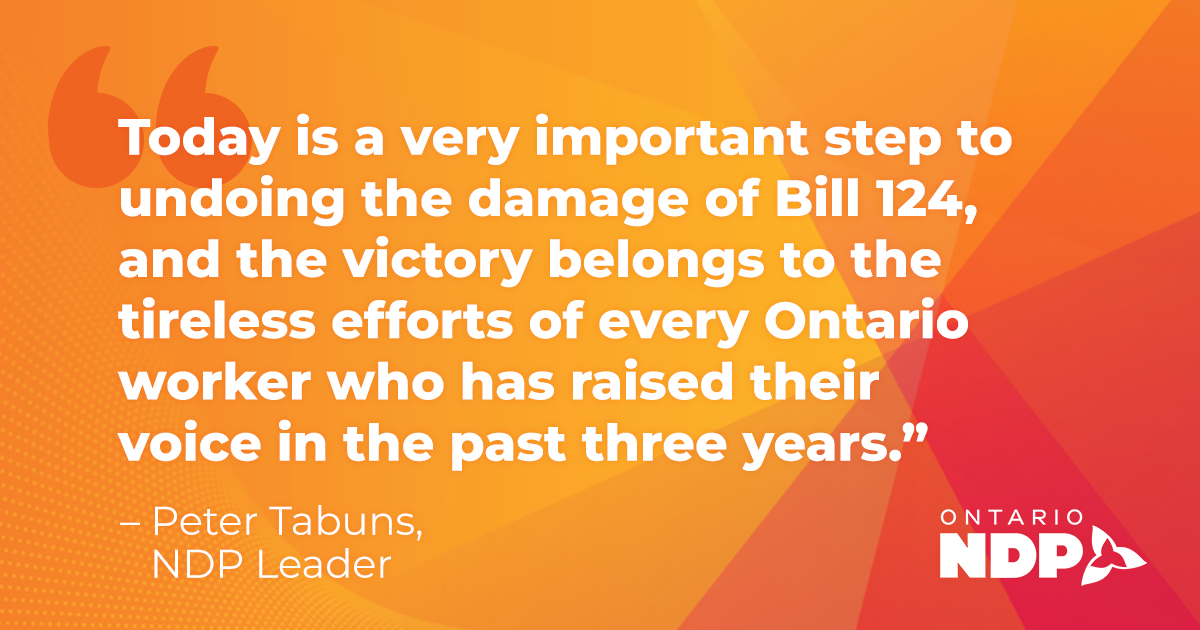 Ndp Welcomes Court Ruling Overturning Fords Wage Capping Bill 124