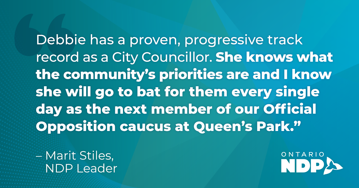 Local champion Debbie Chapman kicking NDP campaign into high gear in ...
