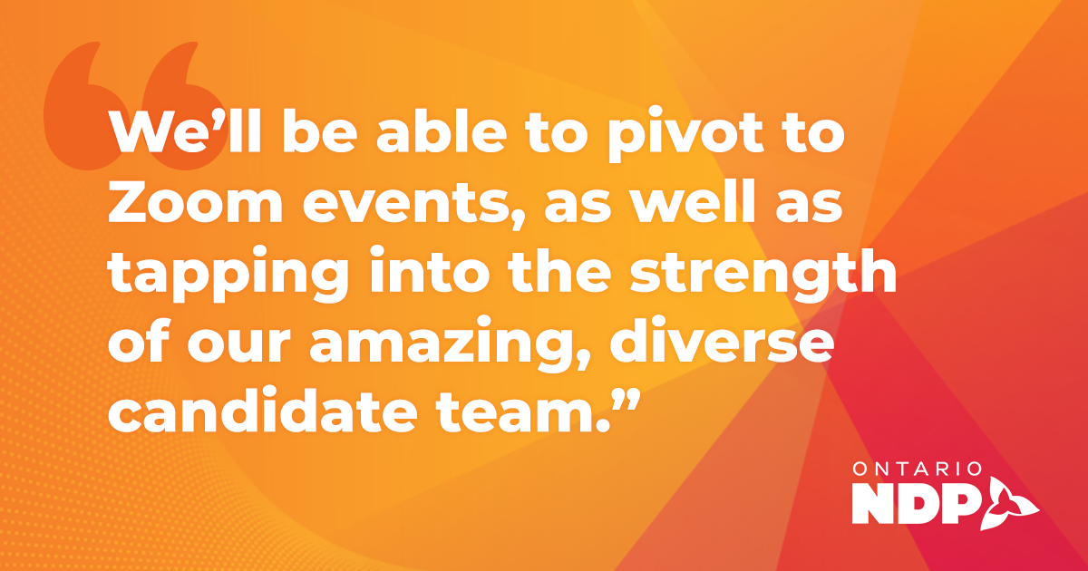 Statement from Ontario NDP on upcoming campaign events « Ontario NDP