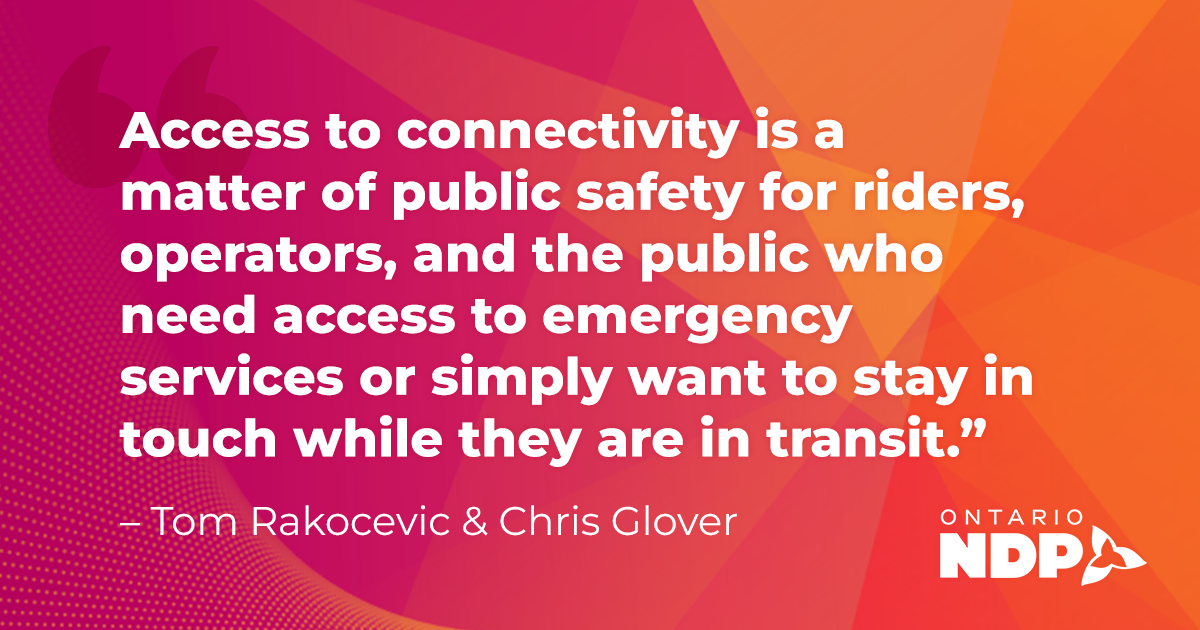 NDP MPPs issue open letter to CRTC to ensure access to seamless cell ...