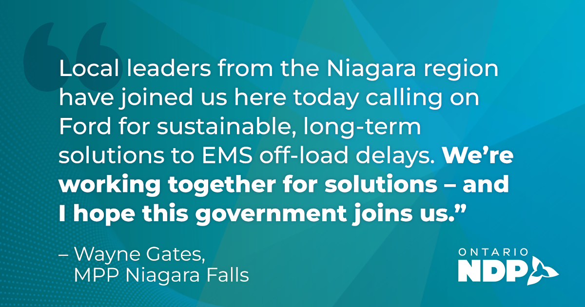 Niagara MPPs demand action to address EMS delays in Niagara Region ...