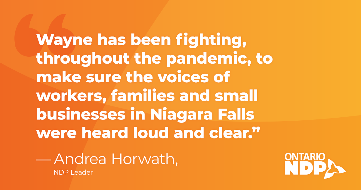 Wayne Gates chosen to be the NDP candidate in Niagara Falls « Ontario NDP