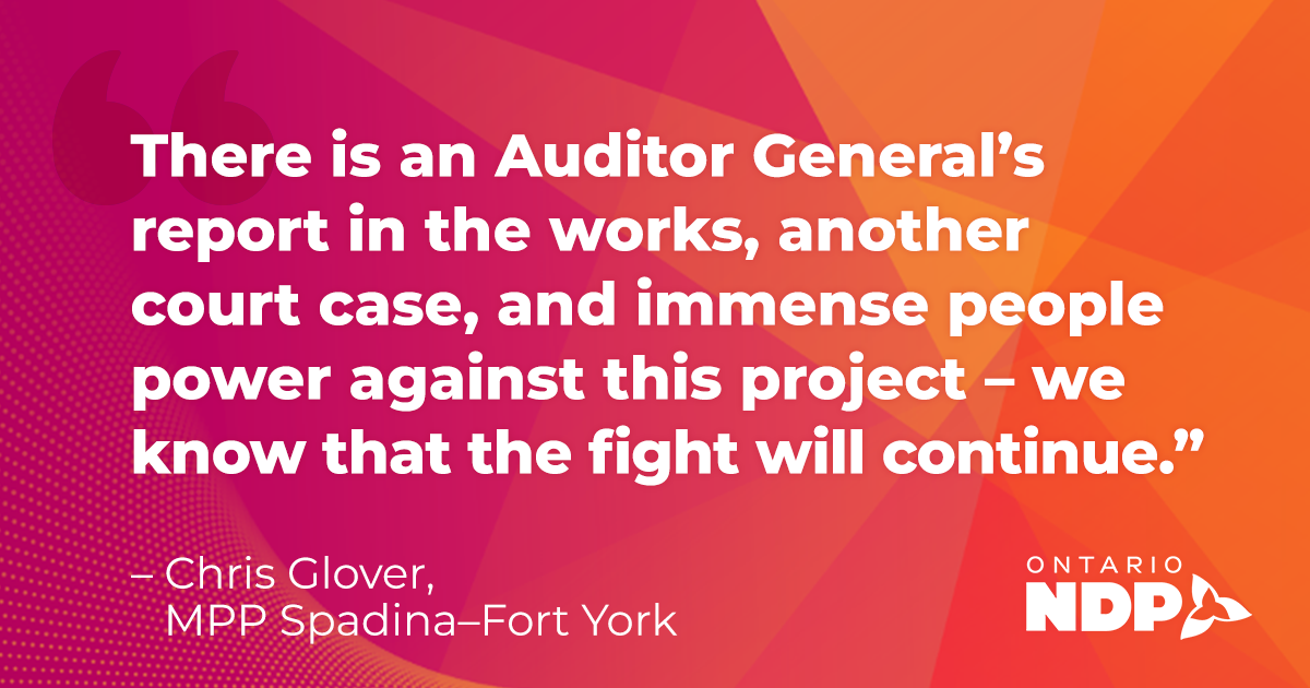 NDP: The fight for Ontario Place is not over yet « Ontario NDP