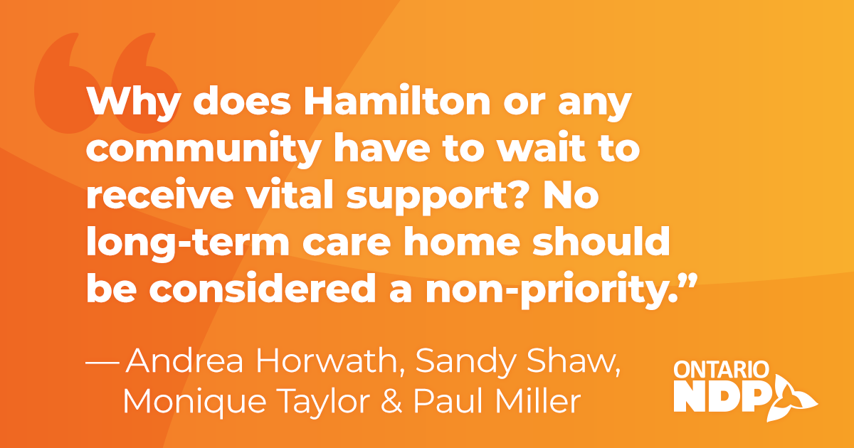 NDP MPPs urge Ford to make Hamilton a priority region for vaccines ...