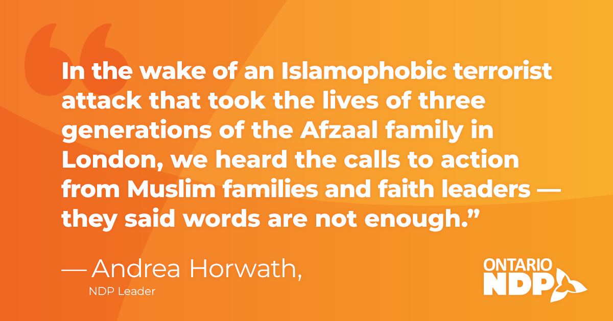 NDP and National Council of Canadian Muslims partner on bill to combat ...