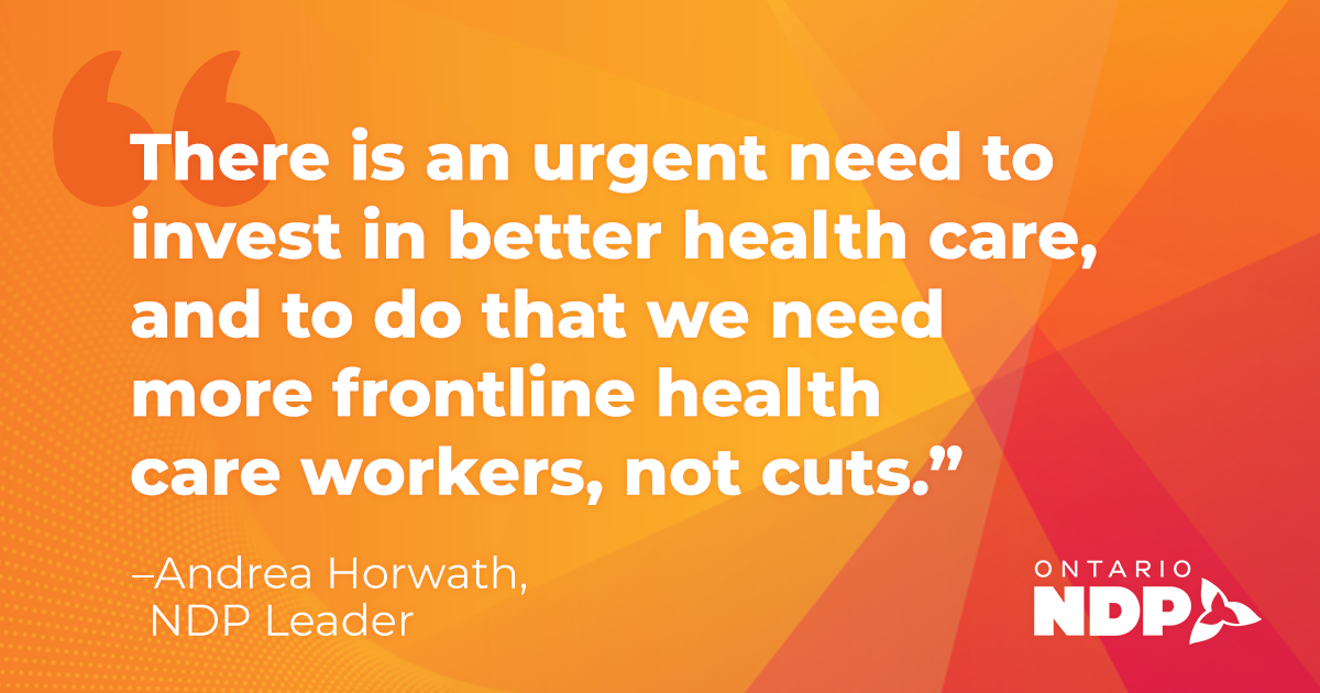 Horwath will invest in public services, Ford could cut the equivalent ...