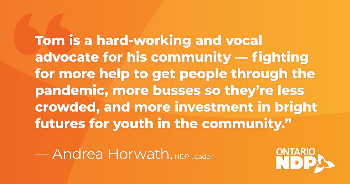 Tom Rakocevic chosen to be the NDP candidate in Humber River-Black ...