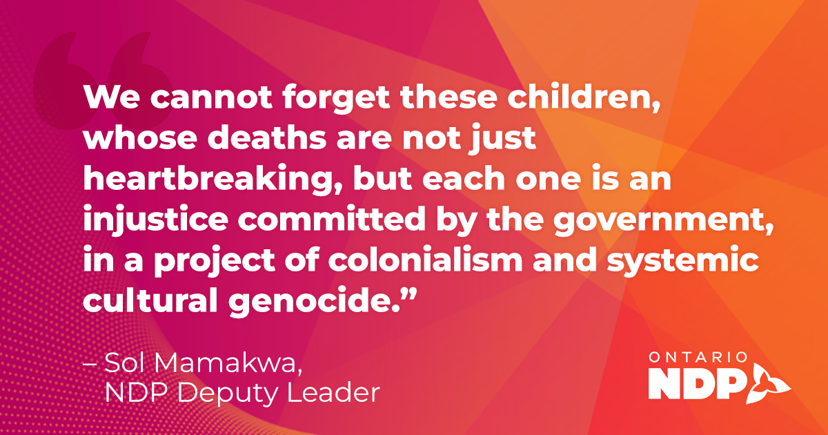 “Inaction is denialism,” Deputy Leader Mamakwa responds to the 220 ...