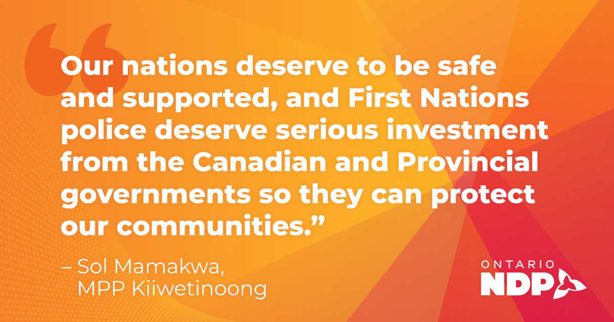 MPP Mamakwa statement on Treaty 3 Police Services termination notice ...