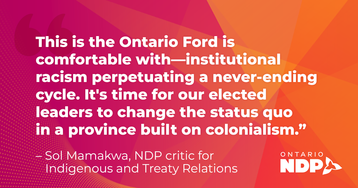 NDP demand justice for First Nations amidst tragic pattern of systemic ...
