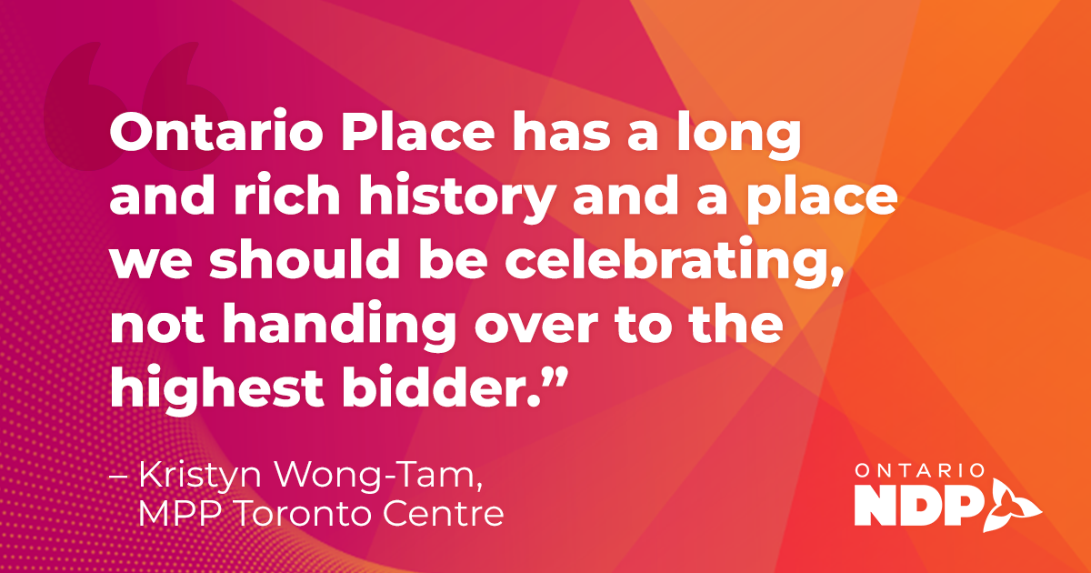 Toronto NDP MPPs call for audit of Ford's half-billion Ontario Place ...