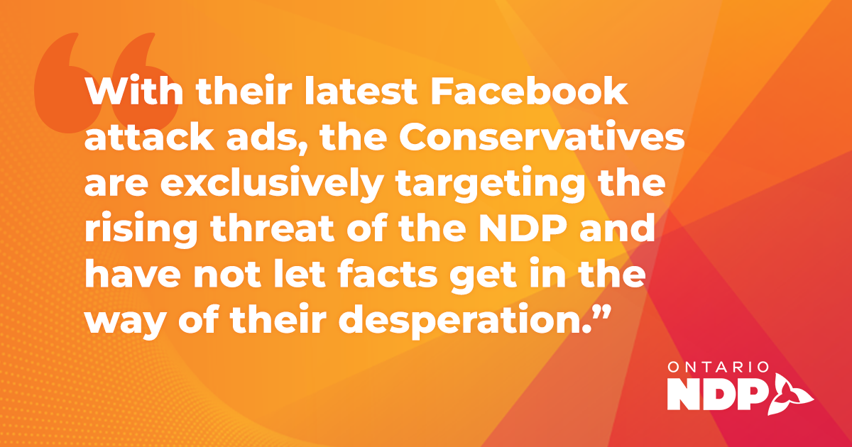 Facebook must remove false Conservative attack ads: NDP « Ontario NDP
