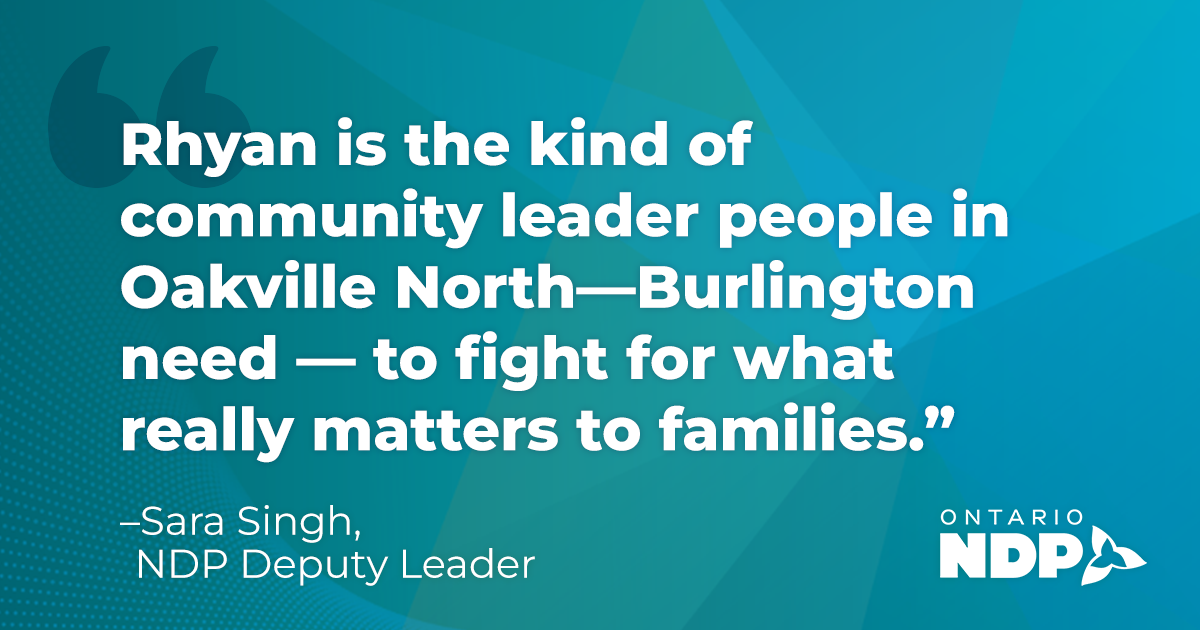 Rhyan Vincent-Smith to be the NDP candidate in Oakville North ...