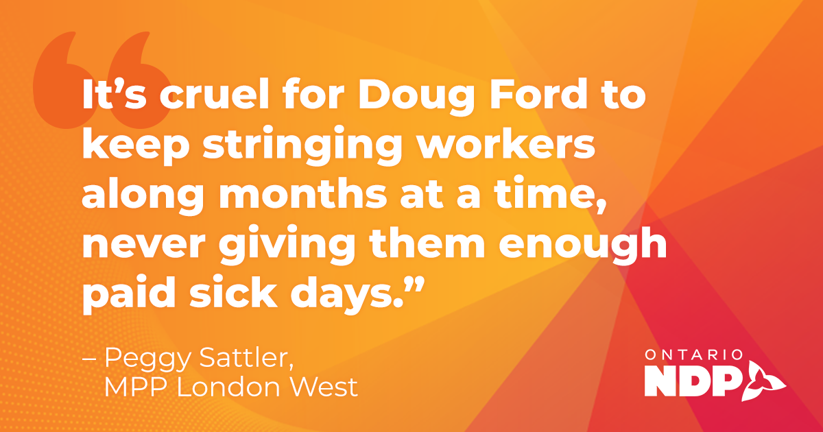 Give workers 10 employer-paid sick days, and make them permanent: NDP ...