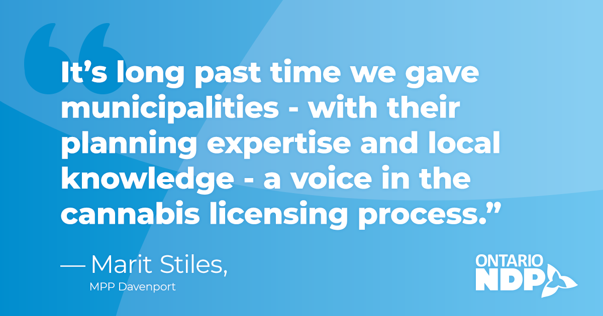 NDP thanks Toronto city councillors for backing cannabis bill « Ontario NDP