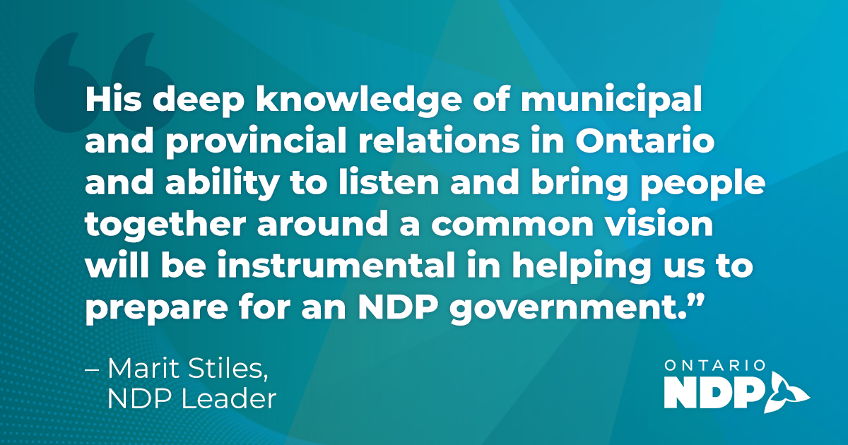 NDP appoints David Miller to craft New Deal for municipalities ...