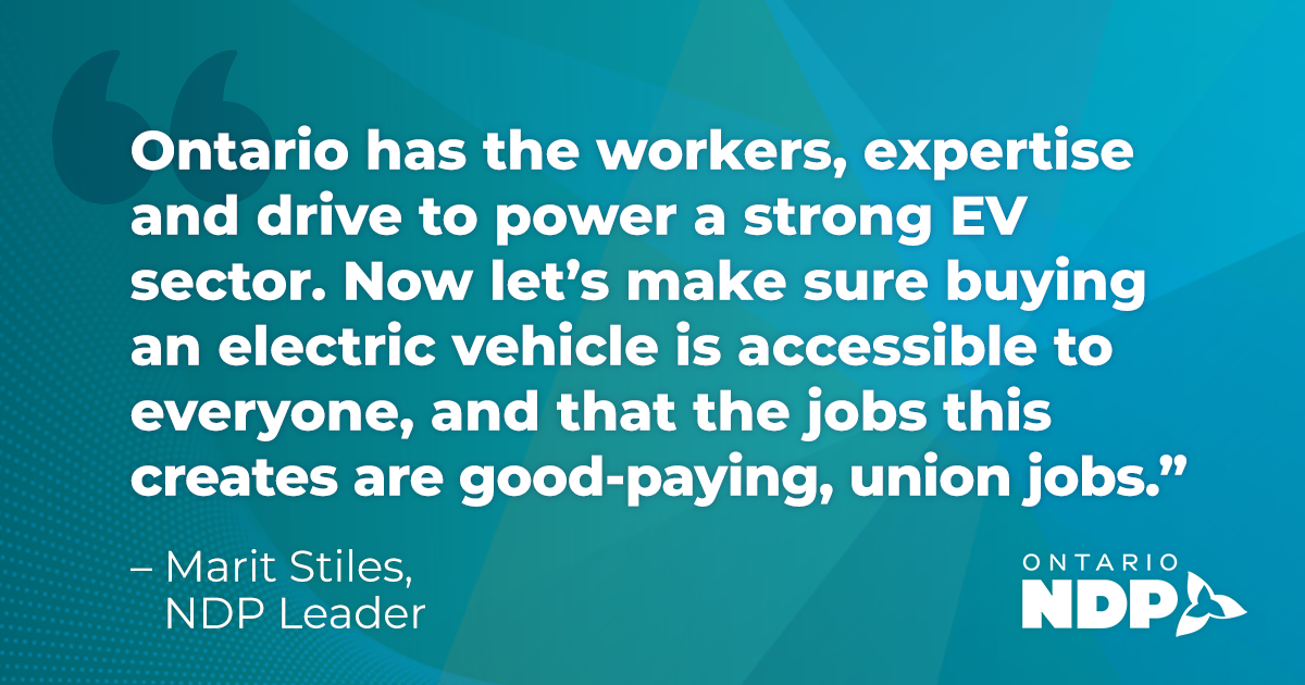 “Let’s make sure this benefits everyone”: Stiles on EV investment ...