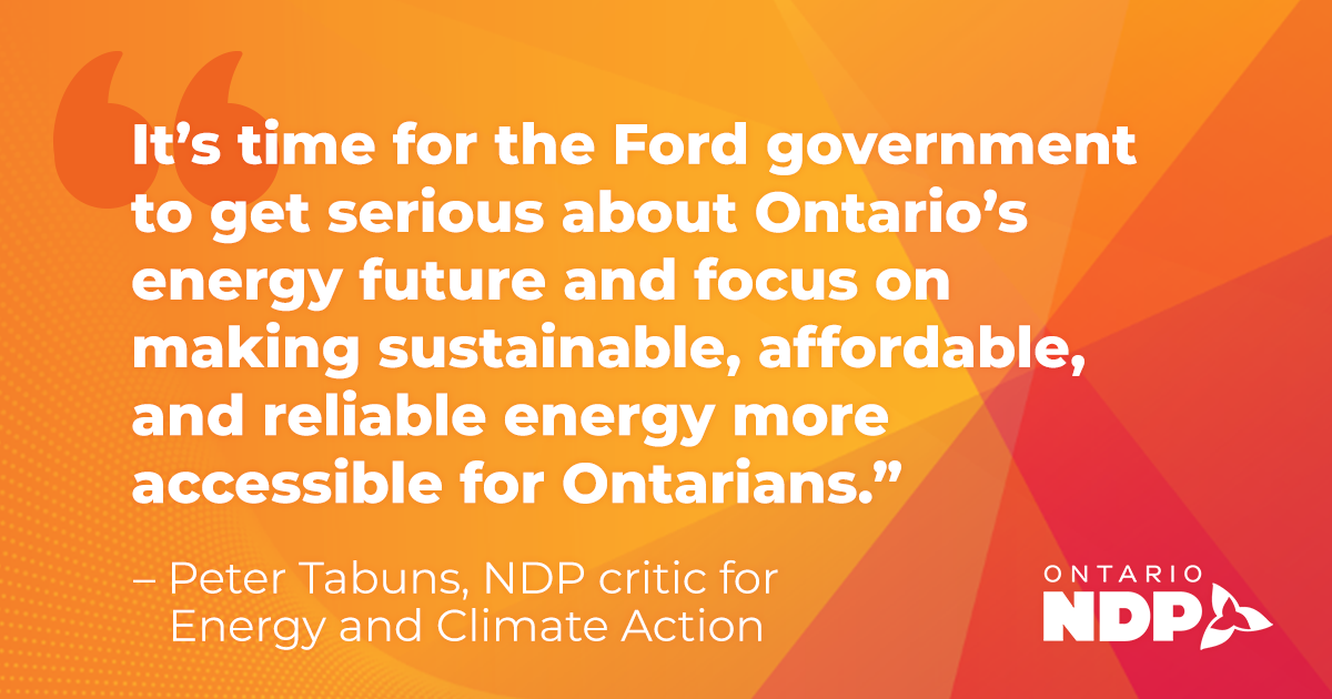 NDP brings solutions to make energy affordable and reliable for ...