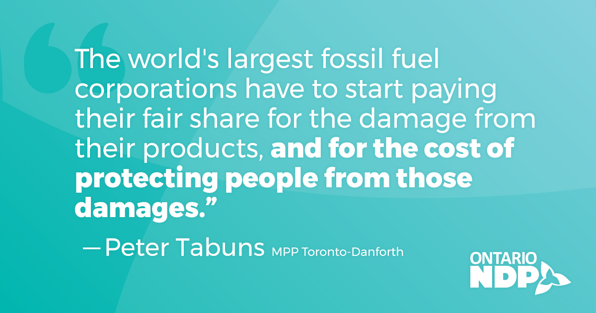 NDP introduces bill to hold largest fossil fuel corporations ...