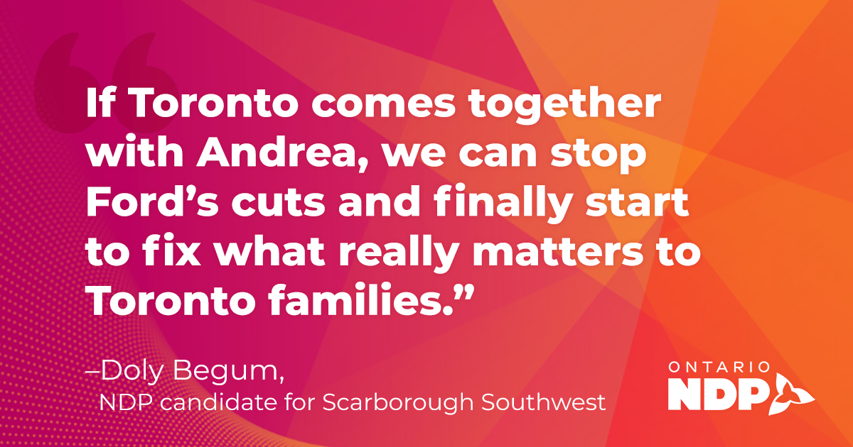 New Democrats will make life better in Toronto « Ontario NDP