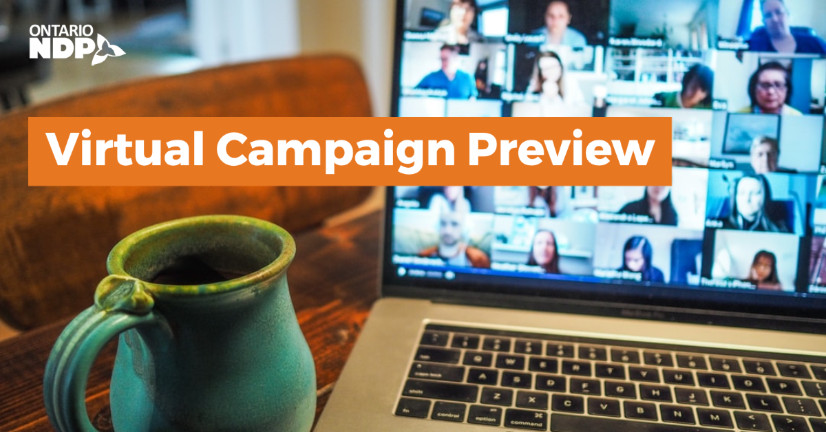 Virtual Campaign Preview « Ontario NDP