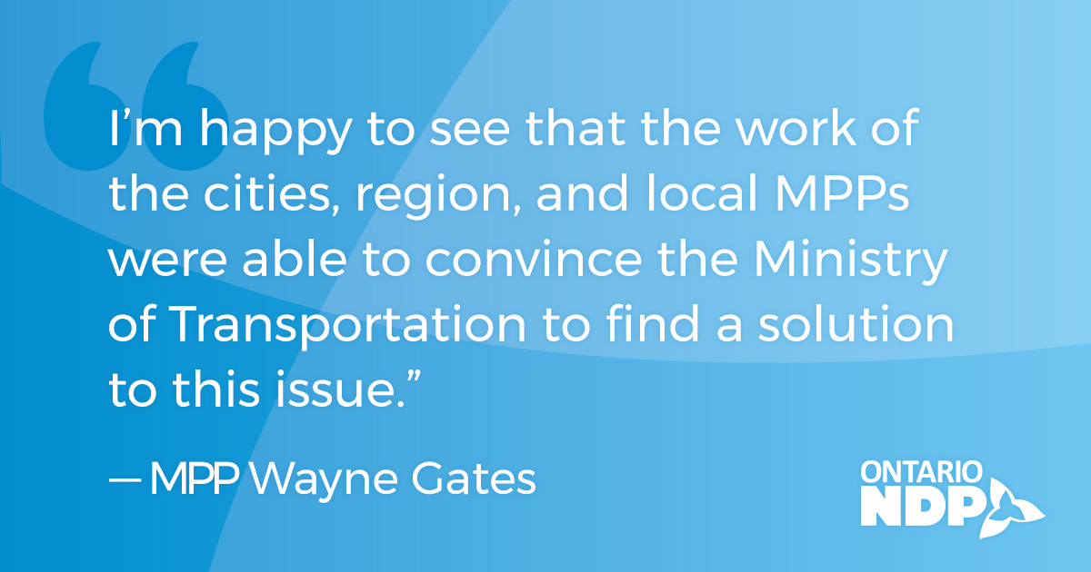 NDP MPPs Burch and Gates respond to the latest update on the Thorold ...